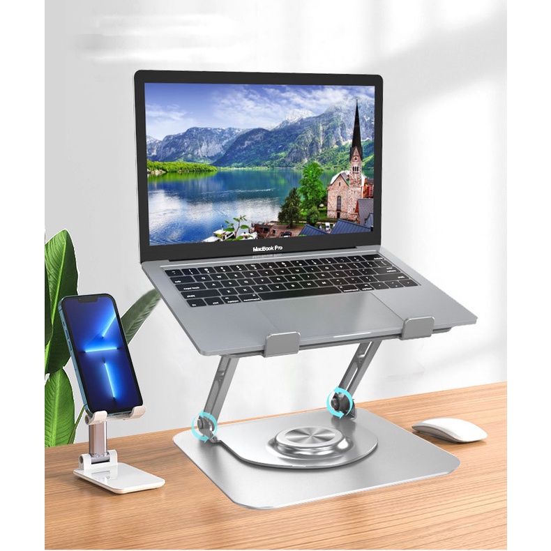Adjustable Laptop Stand Holder Aluminum Alloy for Macbook Xiaomi 360 ...