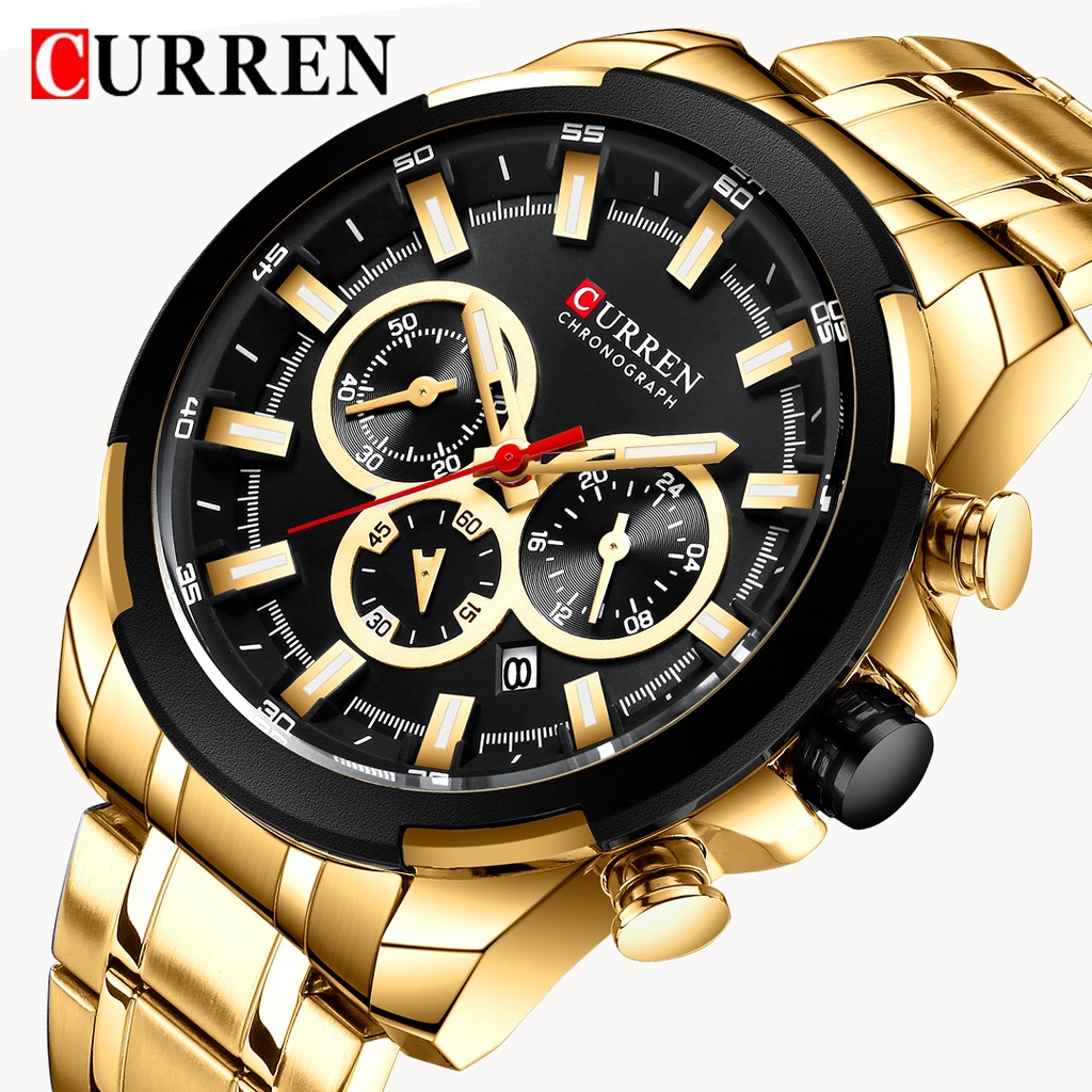 CURREN Man WristWatch Waterproof Chronograph Men Watch Military Top ...