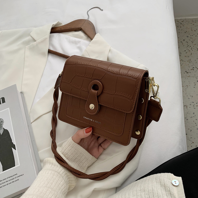 Retro women's one shoulder small square bag for women 2020 new fashion ...