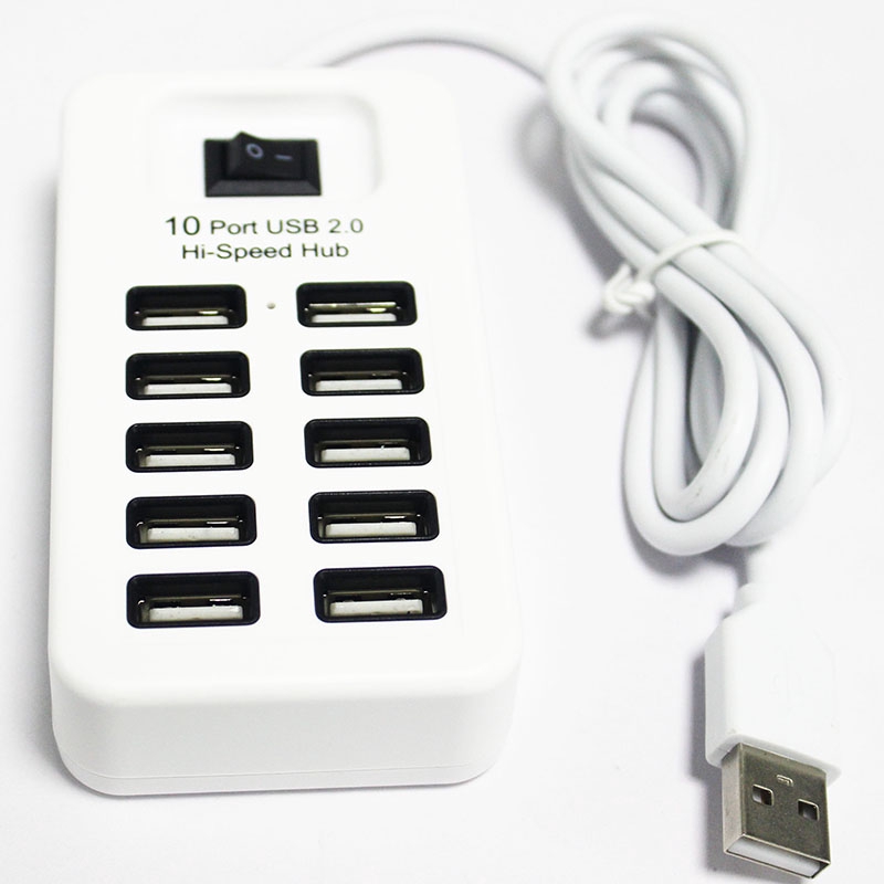 ตัวแปลง USB USB converterusb แยก USB2.0 10 ขยายผ่านพอร์ตแล็ปท็อป 2.0 ฮับ Huตัวแปลง USB USB ...