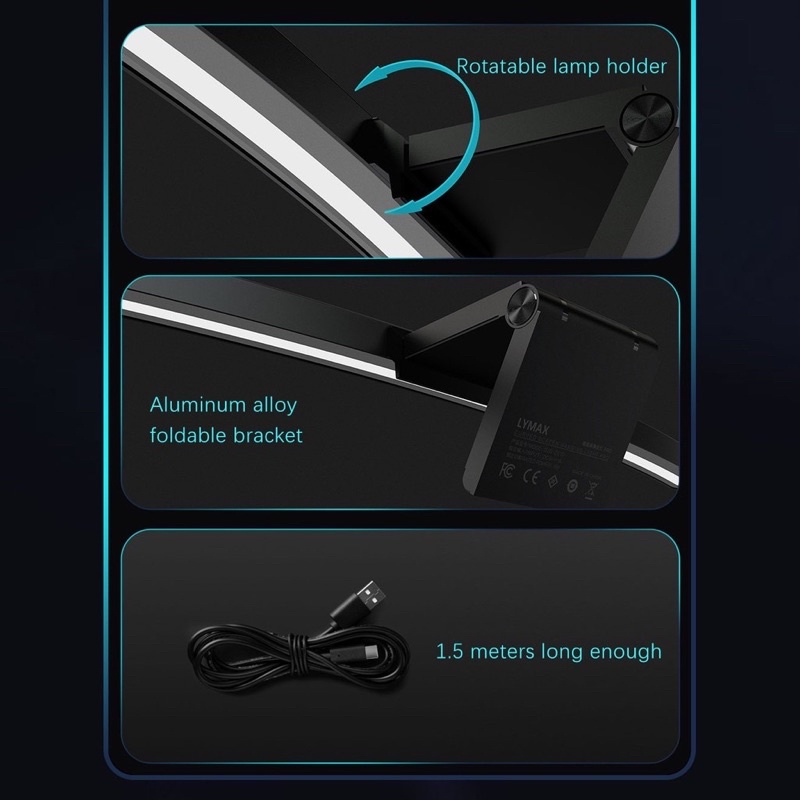 พร้อมส่งจากไทย Xiaomi Youpin Lymax Pro Light Bar LED RGB Soft light ถนอมสายตาRemote control โคม ...