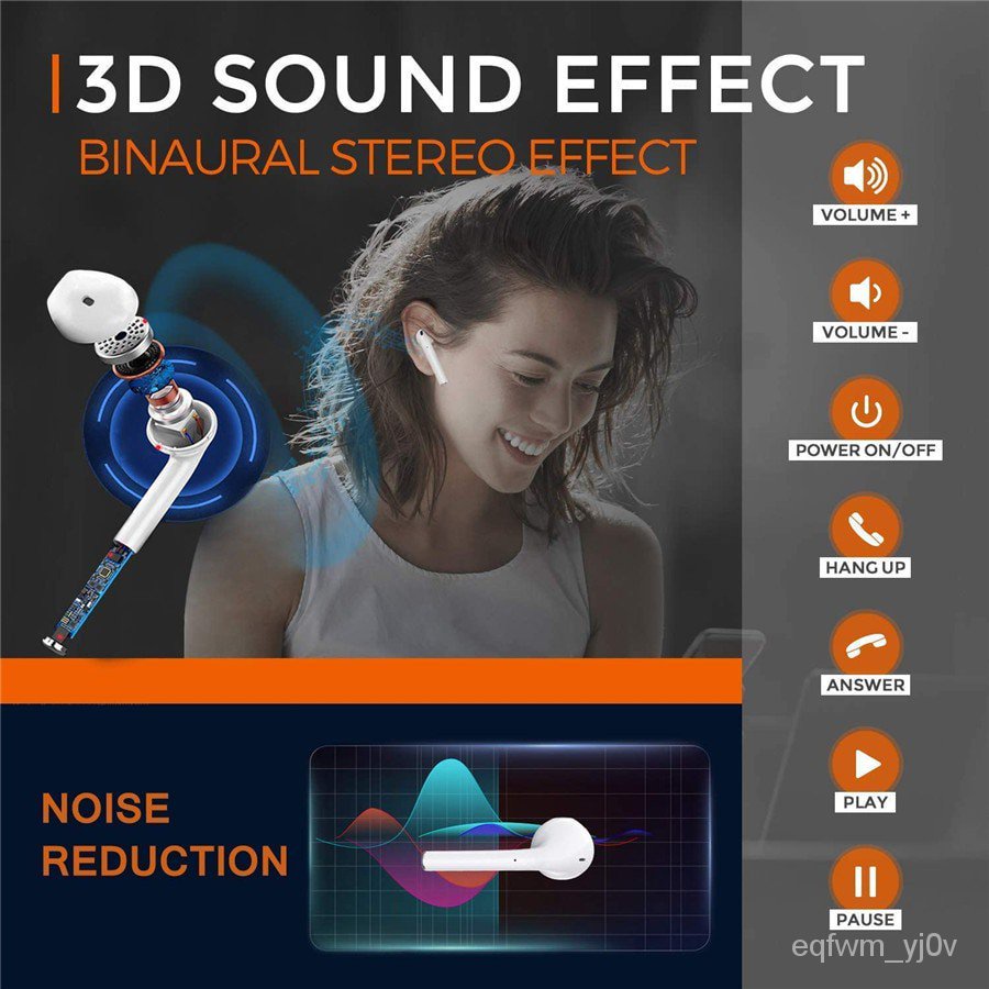 1p2c 9 Colors TWS Bluetooth Earphone Original TWS i12 Wireless HiFi ...