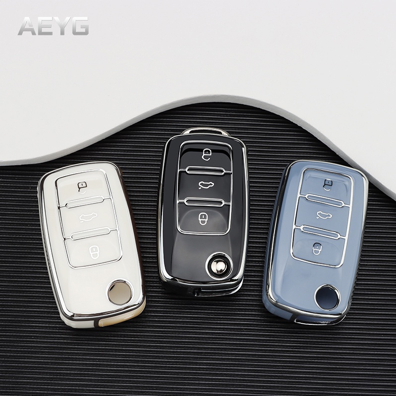 Tpu Car Key Case Cover For Vw Volkswagen Polo Bora Tiguan Passat B5 B6 ...