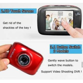 GDC Action Camcorder HD Sport Camera D10 - สีดำ - videocam - ThaiPick