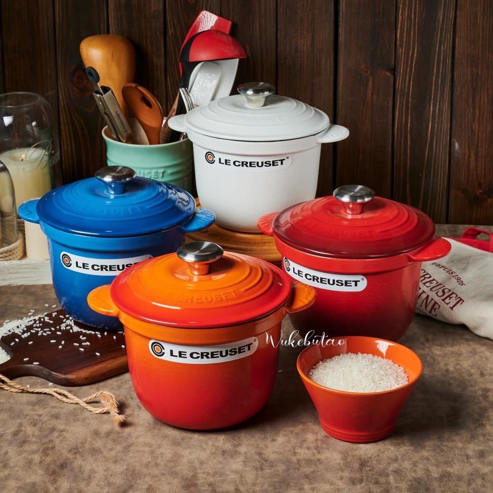 French LeCreuset cool color enamel cast iron pot health pot rice kettle ...