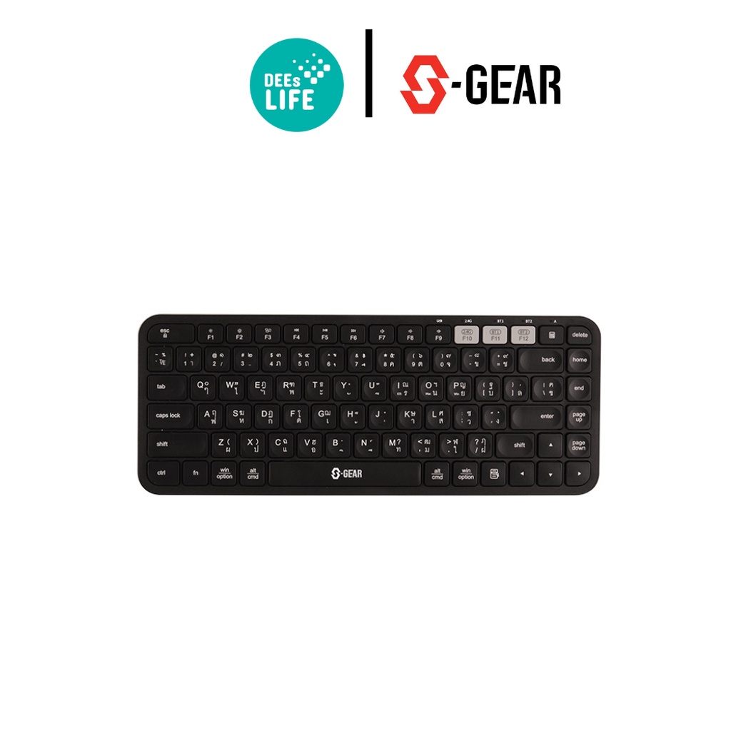 S-GEAR KEYBOARD MULTIDEVICE BLUETOOTH (คีย์บอร์ด) รุ่น KBH701 | Shopee ...
