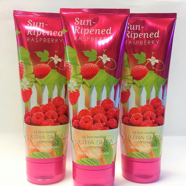 Bath And Body Works Sun Ripened Raspberry Ultra Shea Body Cream 226g