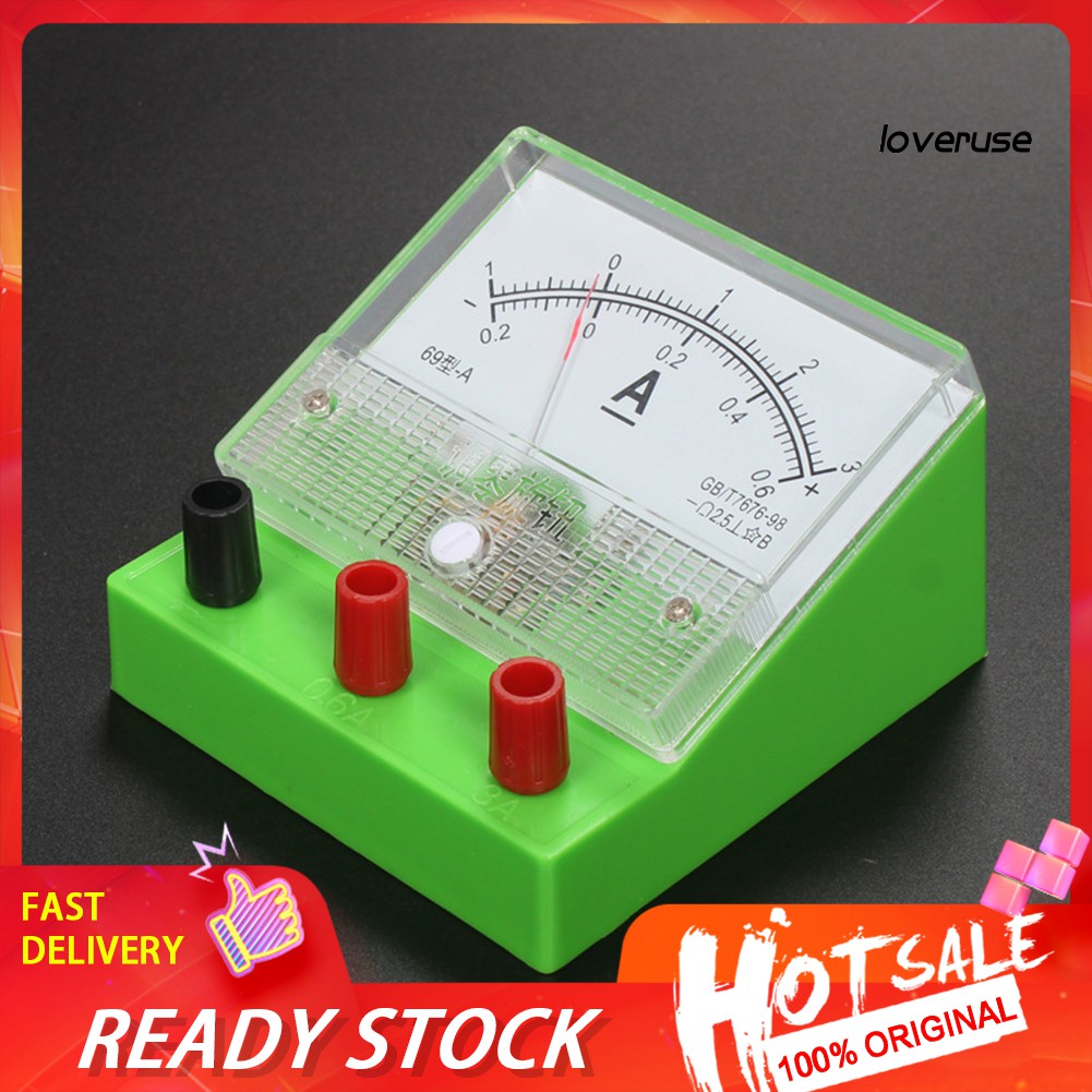 JYWJ♫Analog Current Meter Ammeter Class 2.5 Electricity Teaching ...