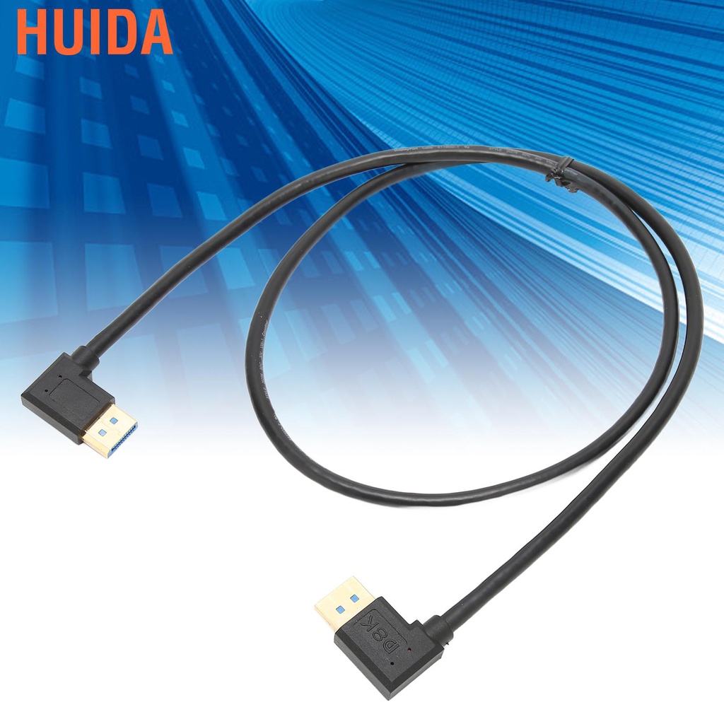 Huida 8K HD Displayport Cable DP1.4 90 Degree Right Angle DP Male To ...