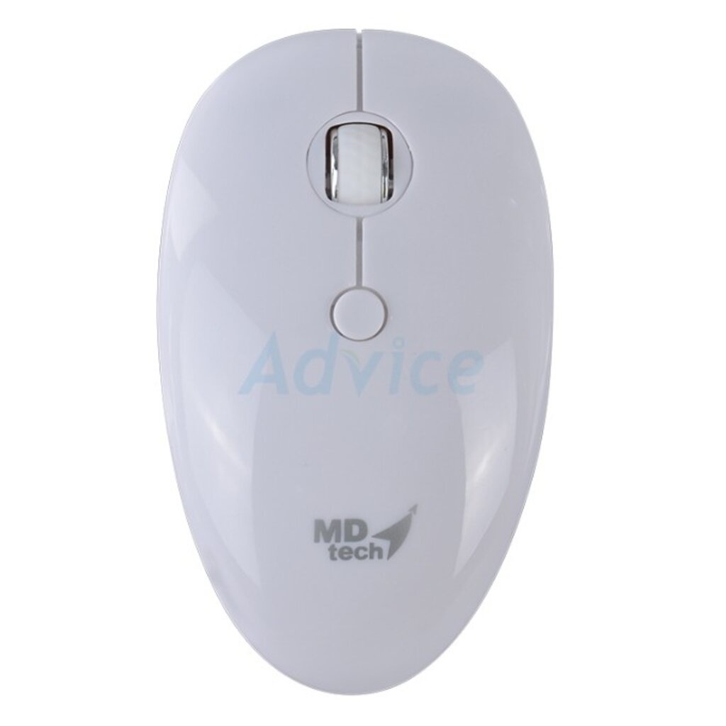 Wireless Optical Mouse USB MD-TECH (RF-A128) White (คลิ๊กเงียบ) - advice_banpaew - ThaiPick