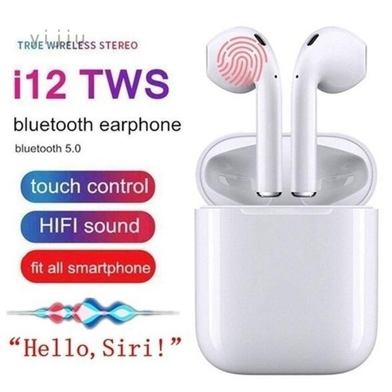 ☆ready stock☆ 7 colour TWS i12 wireless headset Bluetooth inPods12 HiFi ...