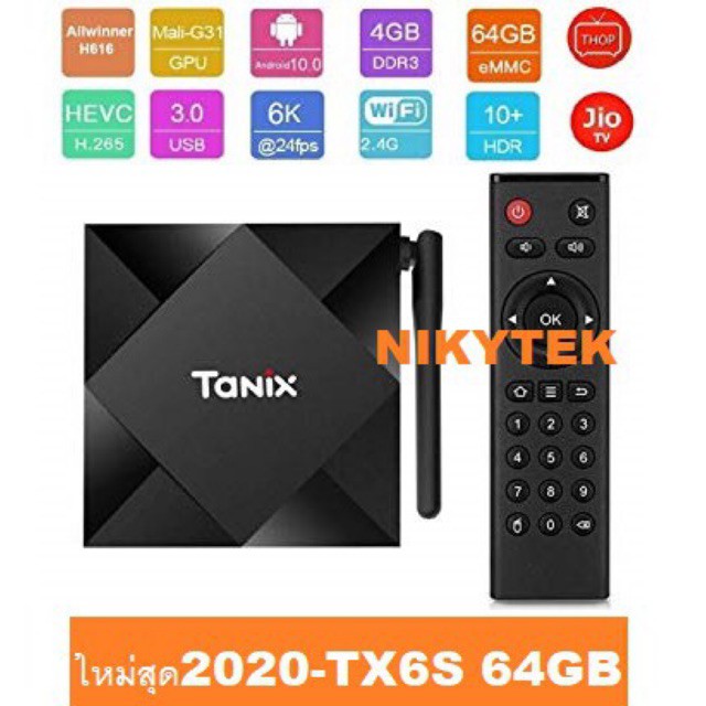 TX6s (64GB ROM ) CPU H616 Ram4 Rom 64 WIFI 2.4GBluetooth Smart TV Box ...