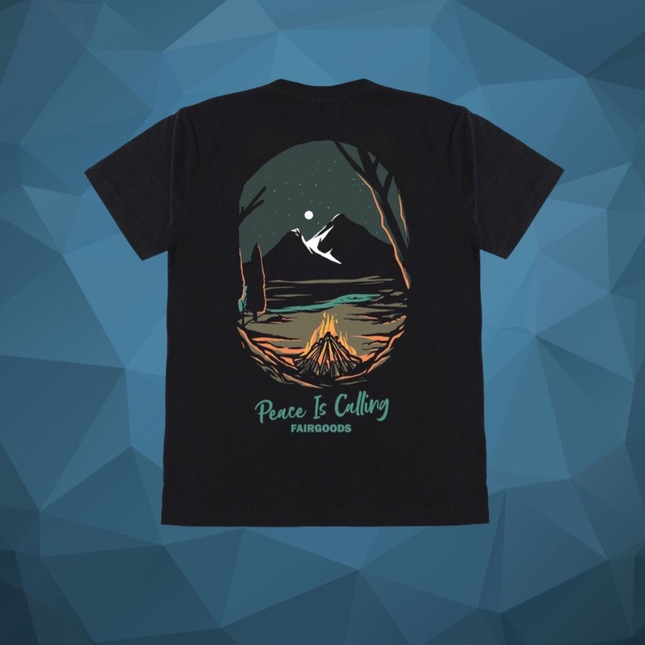 เสื้อยืด พิมพ์ลาย Peace Is Calling สีดํา สําหรับผู้ชาย - holaneumdb.th ...