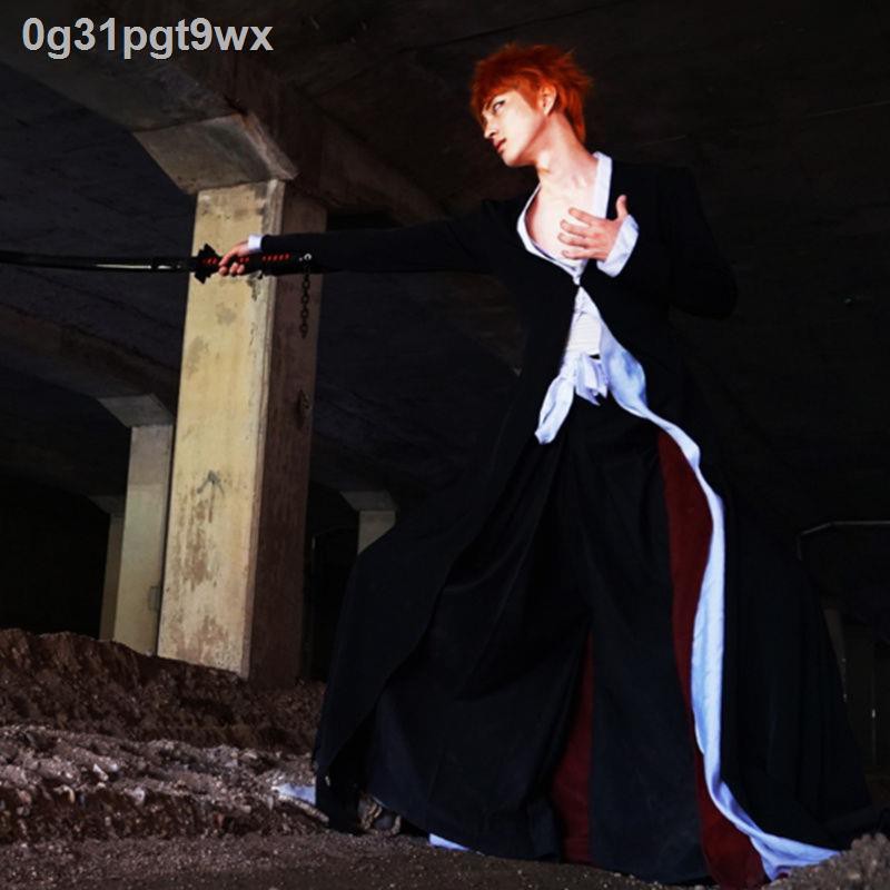 พร้อมส่งอนิเมะน่ารัก Grim Reaper Kurosaki Ichigo Swastika Cloak cos ...
