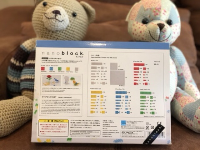 Nanoblock NB-016 Clear Color Set (Contain over 800 pieces) designed by KAWADA in JAPAN สภาพ 99 ...