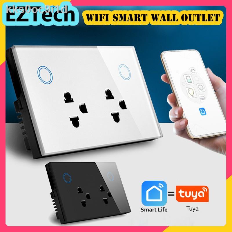 â˜œEZTECH US WiFi Smart Wall Outlet wall plug wall socket Remote ...