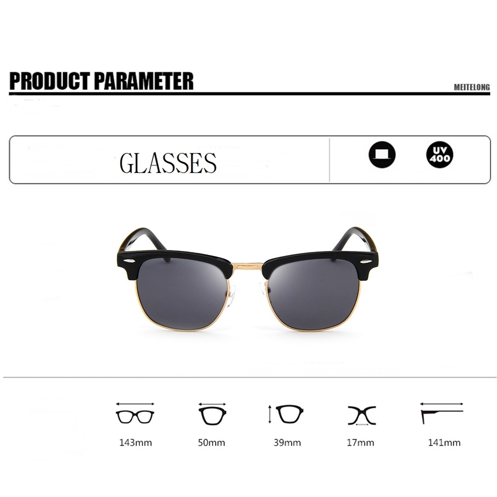 แว่นกันแดด Clubmaster Style รุ่น TY-819 (Black) - boonsirishop1957 - ThaiPick