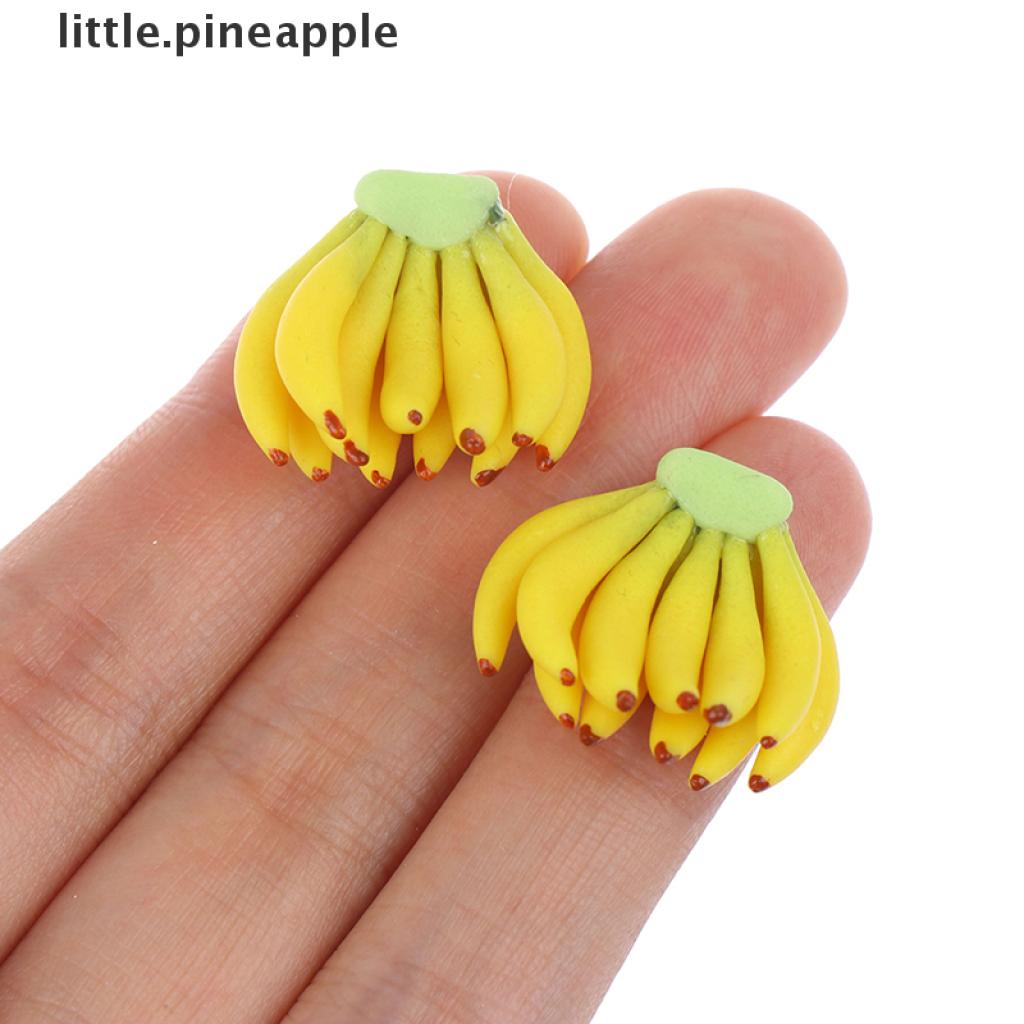 [Pine] 1Pcs Miniature Food Fruit Banana For 1:12 Dollhouse Kitchen ...