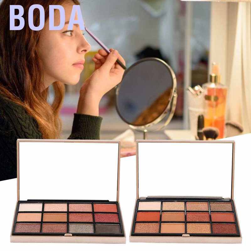 Boda SACE LADY 12 Colors Eyeshadow Waterproof Sweatproof Matte Glitter ...