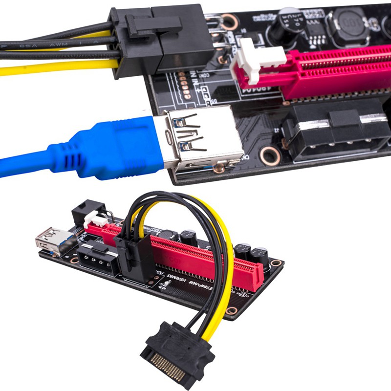 Ver009 Usb 3 . 0 Pci - E Riser Ver009S Express 1X4 X 8X16 X อะแดปเตอร์ ...