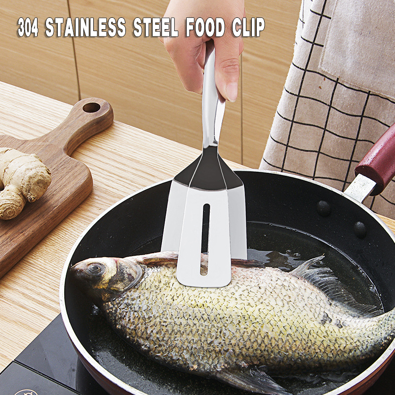 304 Stainless Steel Cooking Utensils Food Clip Insulation Clip Salad ...