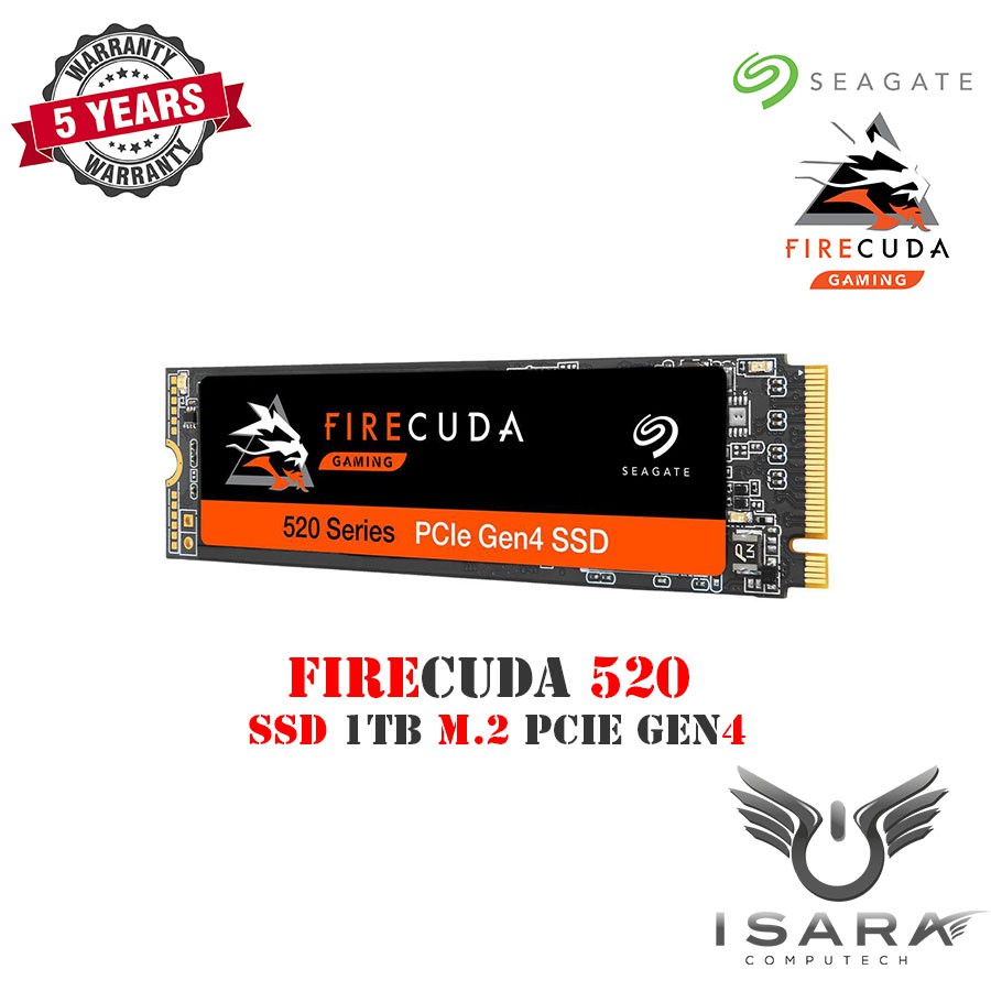 SEAGATE FIRECUDA 520 SSD 1TB M.2 2280 PCIe Gen4NVMe ประกัน 5 ปี ...