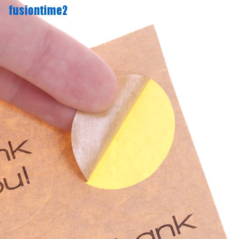 [fusion] 60Pcs "Thank You" Craft Packaging Seals Kraft Sealing Sticker ...