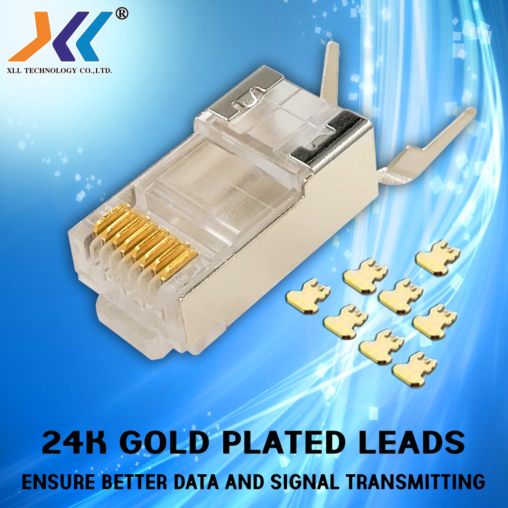XLL RJ-45 Modular Plug Network CAT6A ถุง (2-6 ชื่น) (Rj-C6A) - xlltech ...