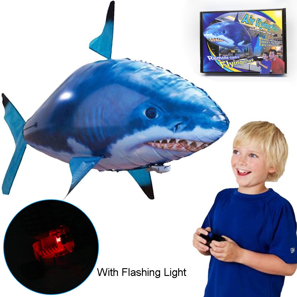 Remote Control Shark Toys Air Swimming RC Animal Radio Fly Fishing ...