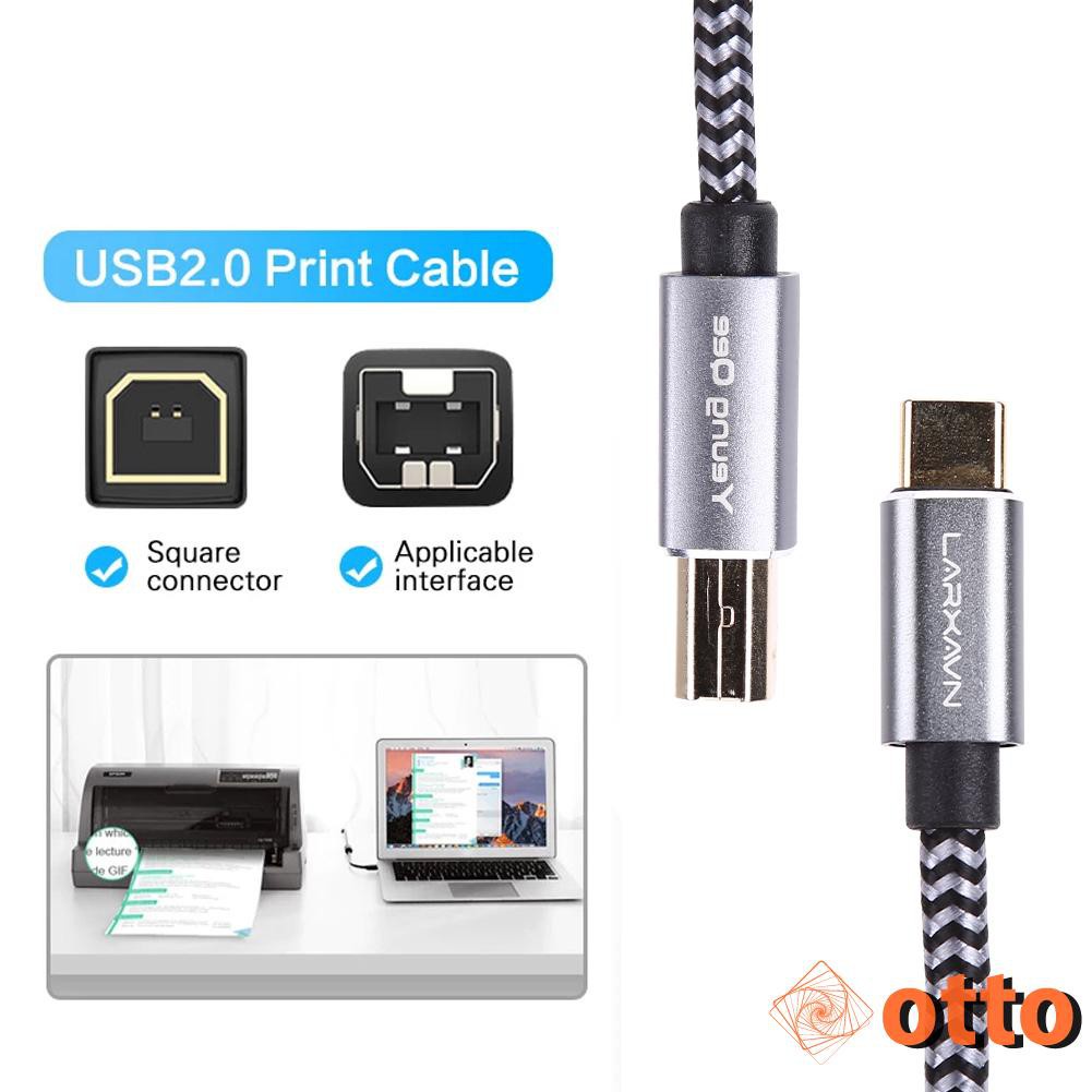 Ot.480Mbps Usb C To Usb Type B 2.0 สายเคเบิ้ลเคเบิ้ลสําหรับเครื่องพิมพ์ ...