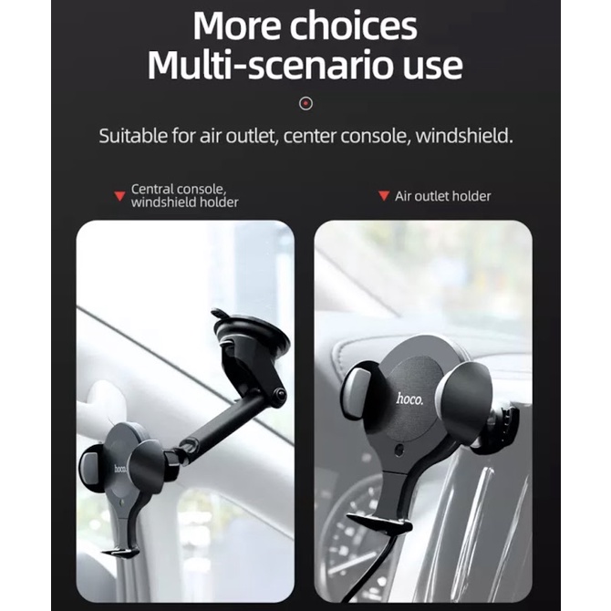 พร้อมส่ง Hoco CA60 10W ที่วางโทรศัพท์ในรถยนต์ Automatic Induction In-car Holder wireless Fast ...
