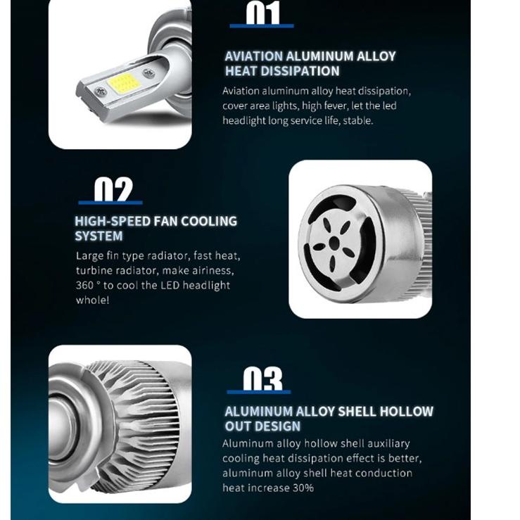 ไฟ LED C6 H4 C6 H11 C6 H8 C6 HB4 ค. C6 H7 Dc 12-24 โวลต์ 6K สว่างมาก 36W สว่างมาก L9R KS ใหม่ ...