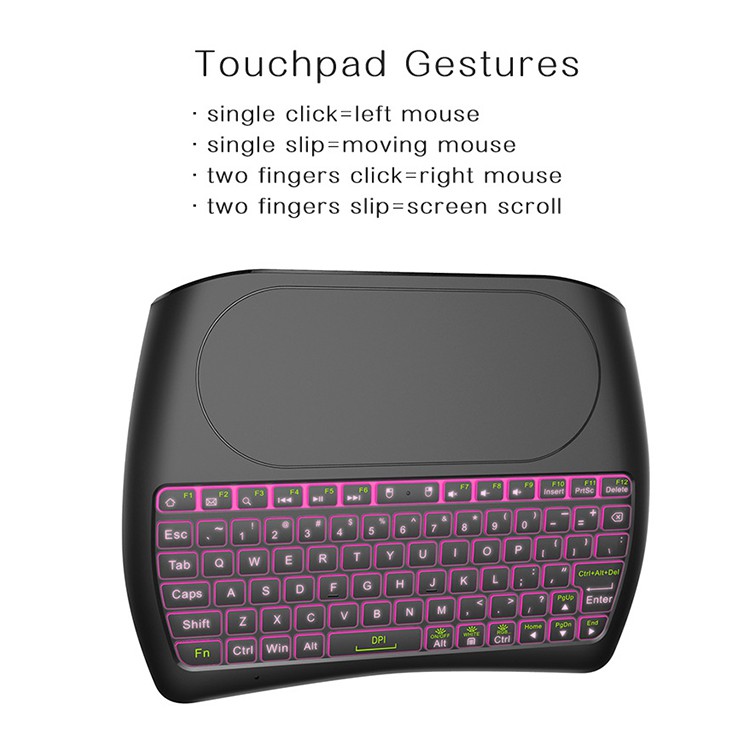 [COD]-Wireless Remote Control Bluetooth+2.4G Dual-e Keyboard TV Remote ...