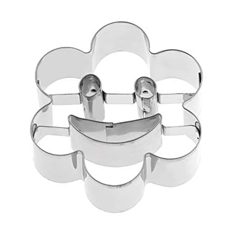 4pcs Smiley Cookie Cutter Stainless Steel Cookie Biscuit Cutters Baking ...
