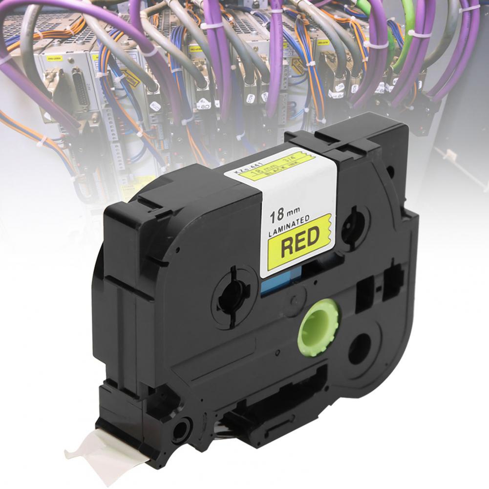 18mmX8m Label Maker PET Laminated Label Tape for Brother Label Printer ...