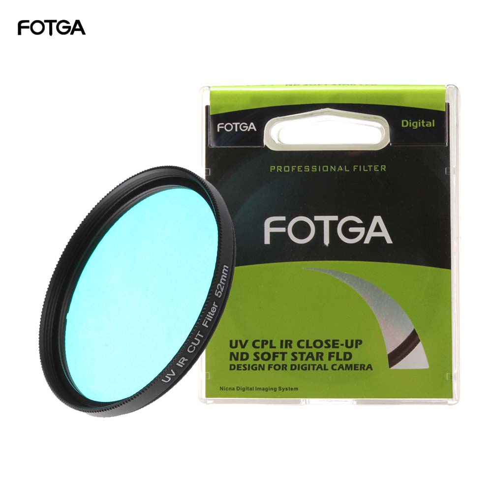 FOTGA Optical Glass UV IR CUT filter 52mm 58mm Infrared Pass X Ray IR ...