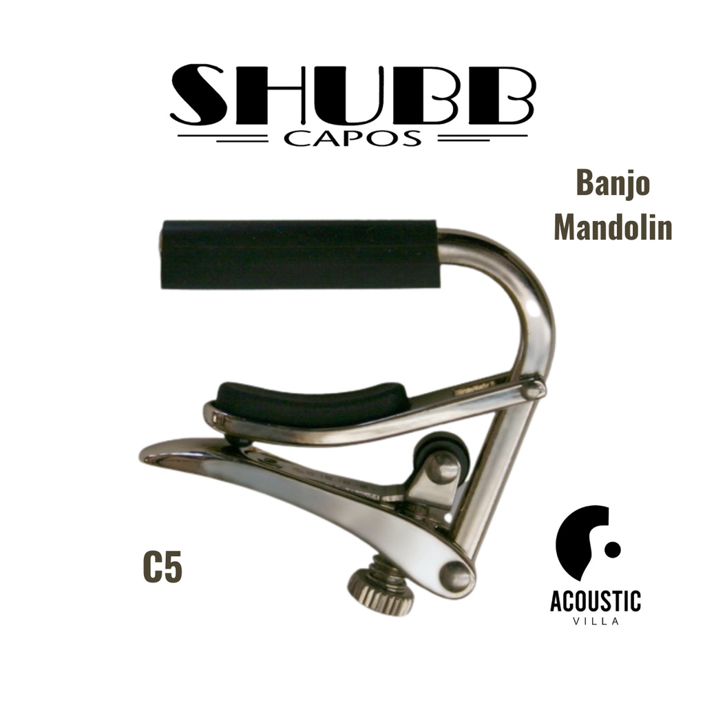 Shubb C5 Capo for Banjo mandolin or bouzouki - acousticvilla - ThaiPick