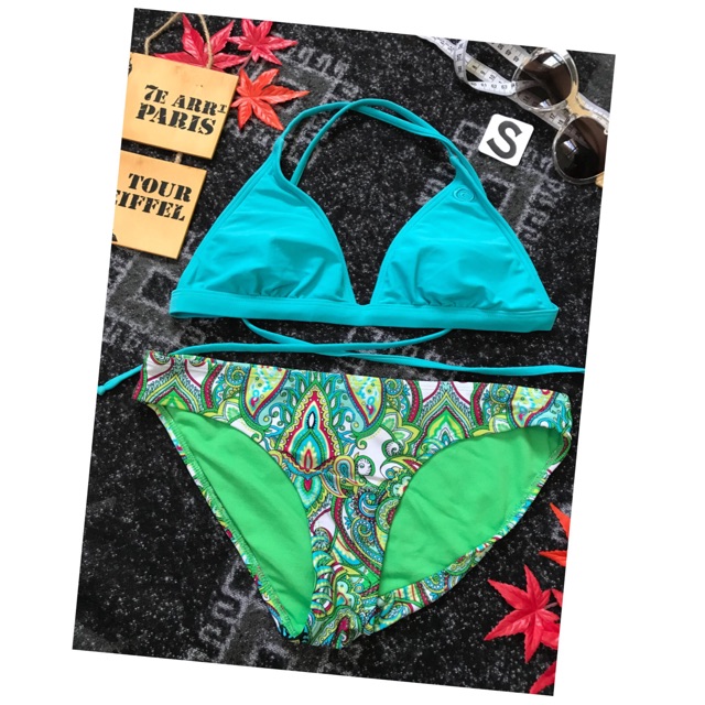 ชุดว่ายน้ำ Bikini ชุดทูพีช Two Piece แบรนด์นอก ไซส์ S Shopee Thailand