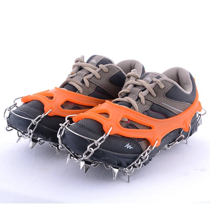 Crampons กลางแจ้งปีนเขาหิมะ Anti-Skid รองเท้า Snow Claws เด็กง่ายเล็บ ...