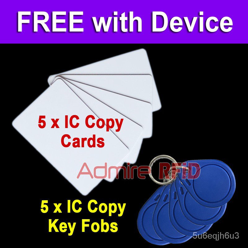 Access card duplicator IC 13.56mhz RFID MF 1k card copier cloning ...