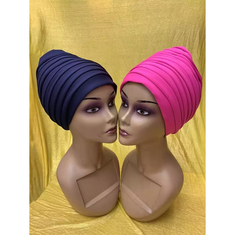 12pcs Trendy Muslim Hijab Caps Solid Color Wrap Head Inner Hijabs ...