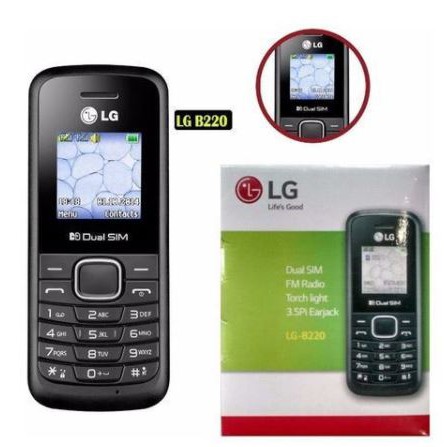 LG B220 Mobile Phone With Flashlight Radio Rural Antenna Input 2 Simple ...