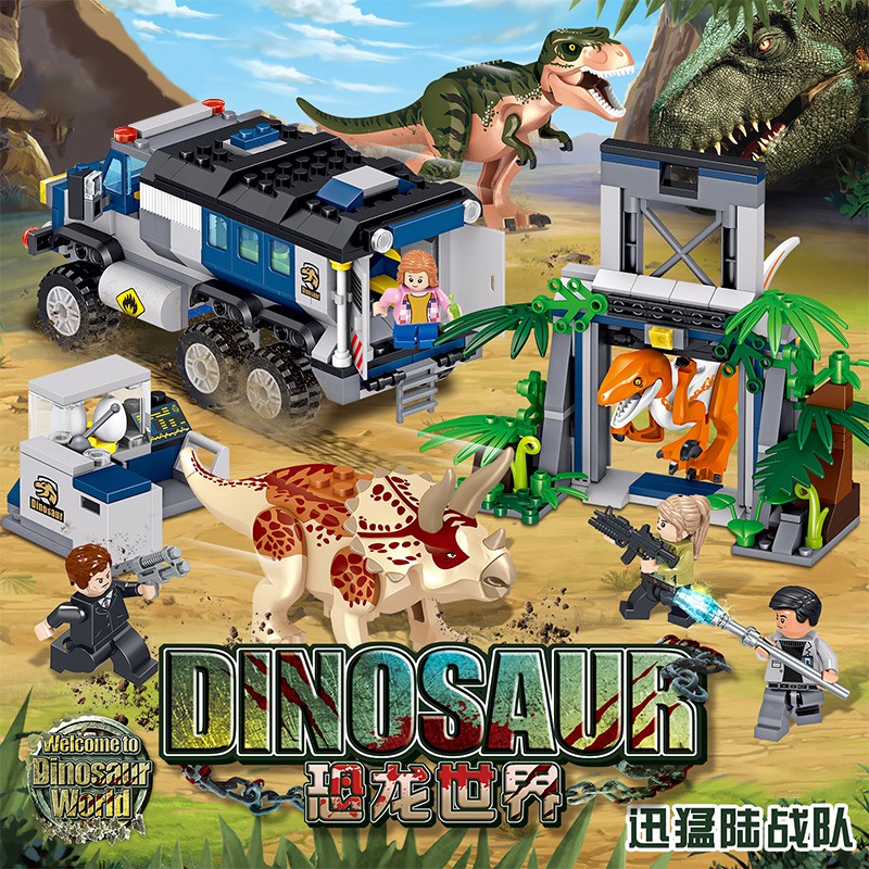 Lego compatible dinosaur jurassic world dinosaur building blocks ...