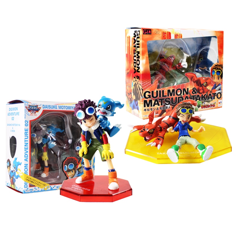 Anime Digimon Figure Toy Motomiya Daisuke Vmon Matsuda Takato Guilmon ...