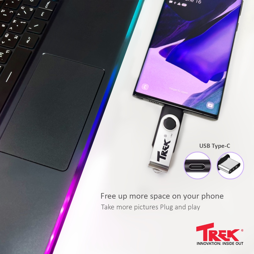 Trek TD DUO 2 in 1 Dual Drive USB 3.1 Type C (32GB64GB128GB ...