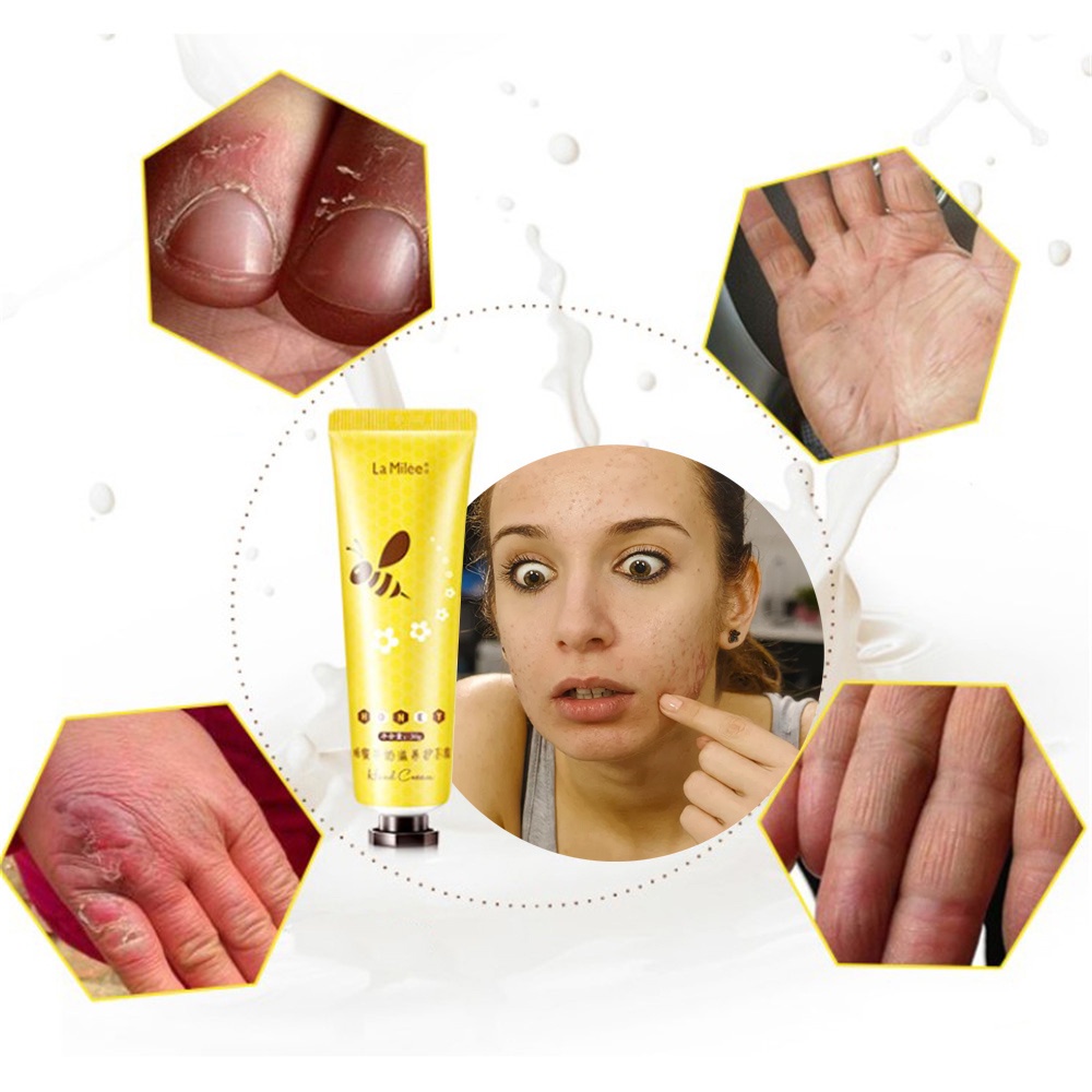 LAMILEE Honey Milk Hand Cream Anti-Dryness Moisturizing Anti chapping ...