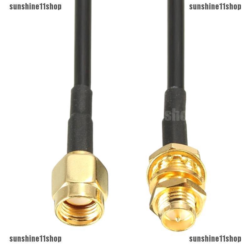 1PC 20m WiFi router antenna extension cable cord RG174 RP-SMA male to female - sunshine11shop.th ...