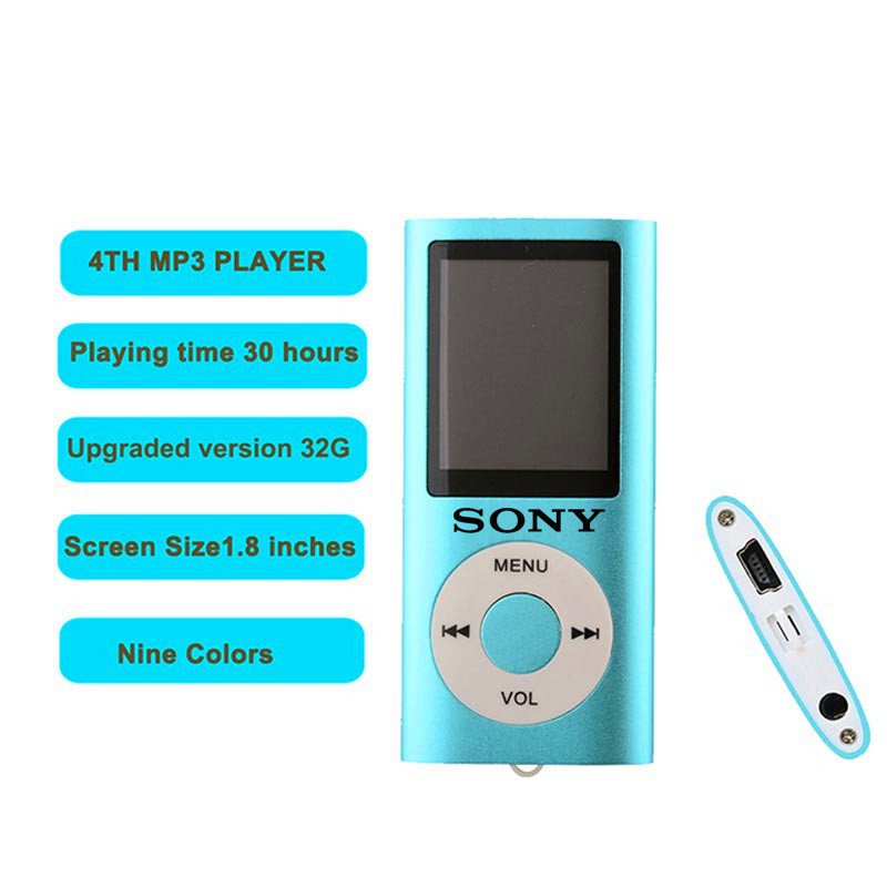 Sony 1.8 Inch Mp3 Player Music Playing with Fm Radio Video Player E ...