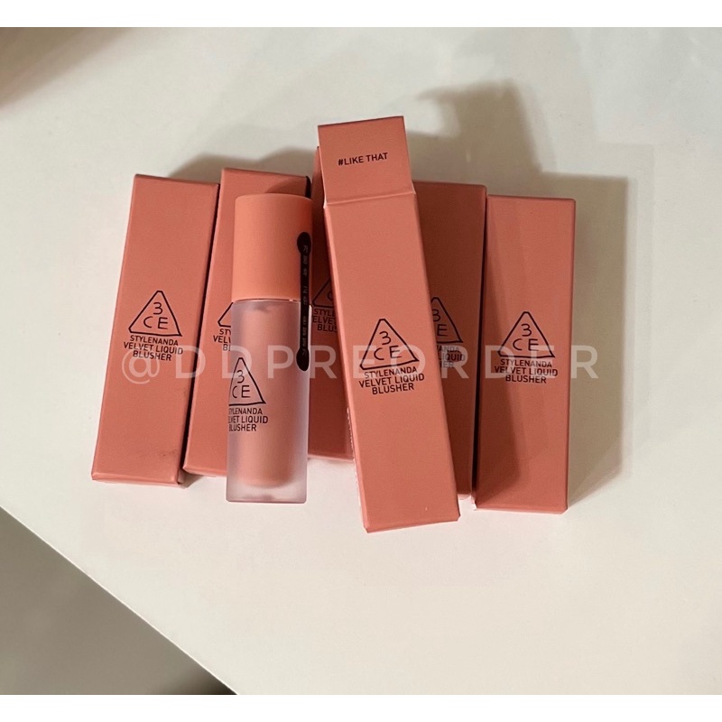 พร้อมส่ง ของแท้ 3CE VELVET LIQUID BLUSHER LIKE THAT - dd.preorder - ThaiPick