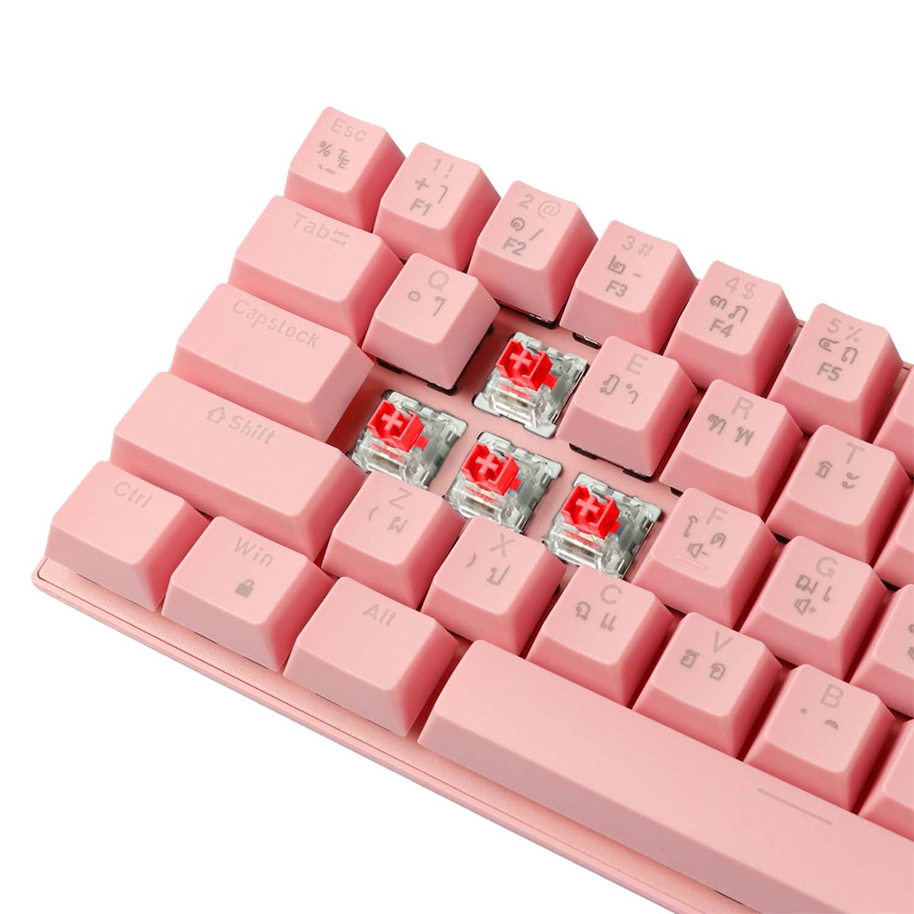 คีย์บอร์ดเกมมิ่ง Tsunami Gaming Keyboard MK-61 Max Red Switch By Banana ...